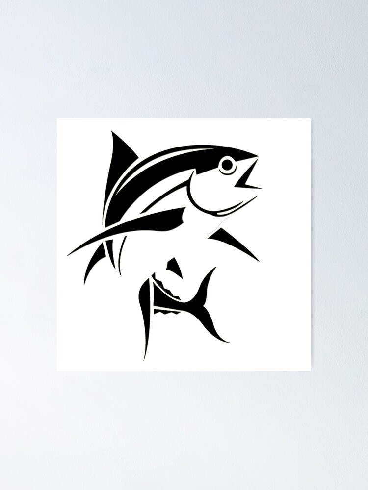 "Tuna Fish Borders" Poster for Sale by GSunrise | Redbubble