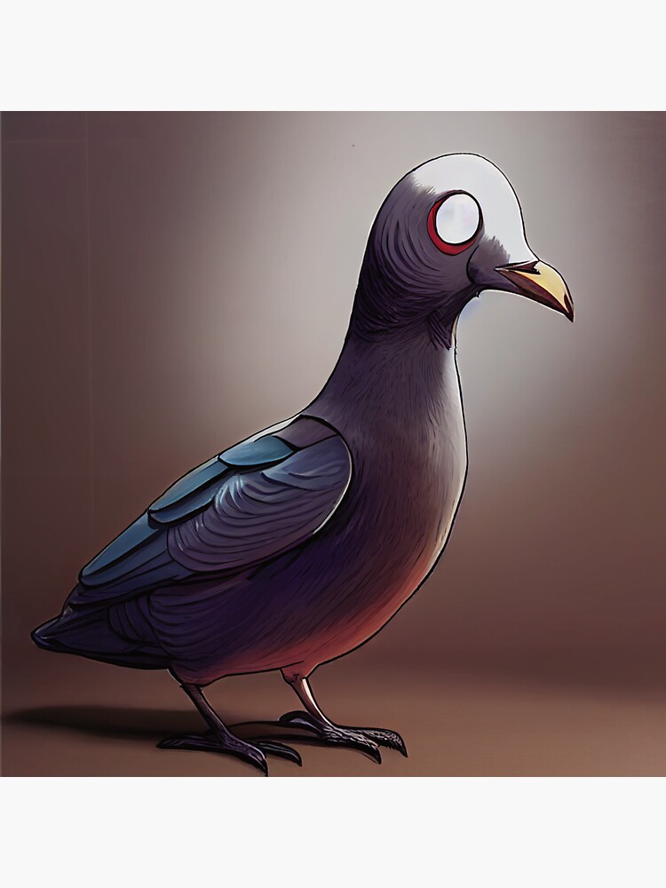 "P is for Pigeon - Scary ABC" Sticker for Sale by ScaryABC | Redbubble