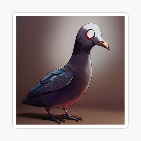 "P is for Pigeon - Scary ABC" Sticker for Sale by ScaryABC | Redbubble