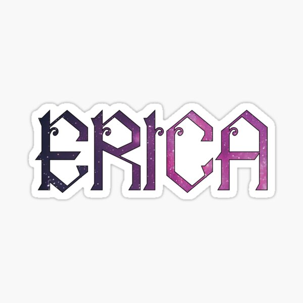 "ERICA Name I - My name is ERICA - typography name - Galaxy Vibe ...