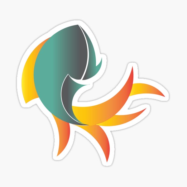 "Shark design Logo" Sticker for Sale by baida95 | Redbubble