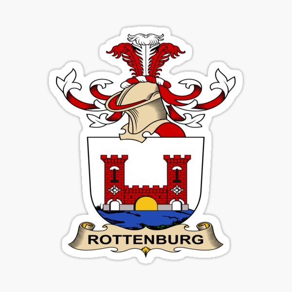 "Rottenburg" Sticker for Sale by HaroldHeraldry | Redbubble