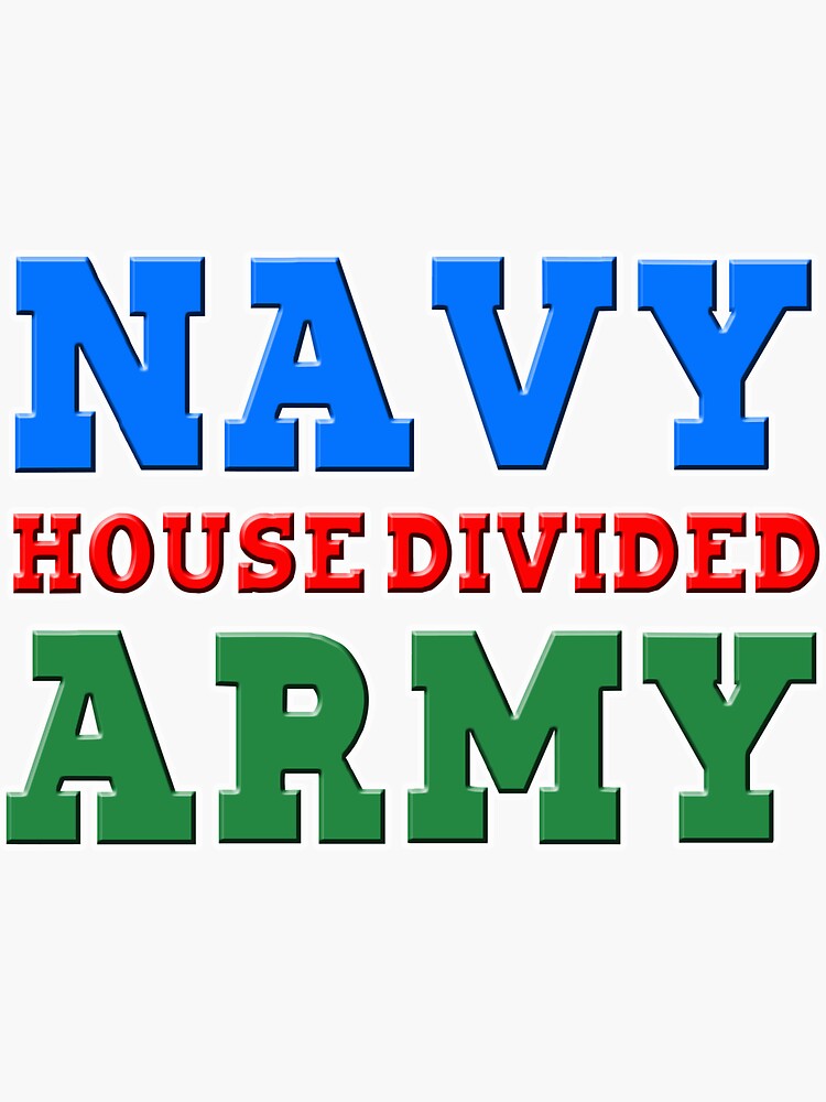 "Navy House Divided Army" Sticker for Sale by stivenedesigner | Redbubble