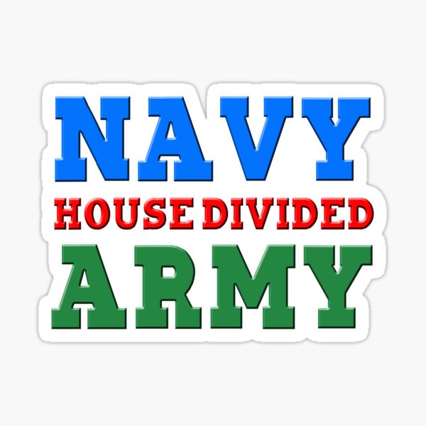 "Navy House Divided Army" Sticker for Sale by stivenedesigner | Redbubble