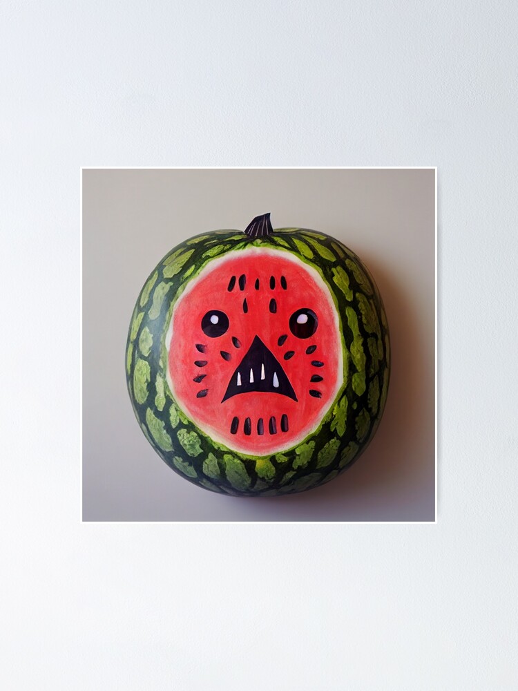 "W is for Watermelon - Scary ABC" Poster for Sale by ScaryABC | Redbubble