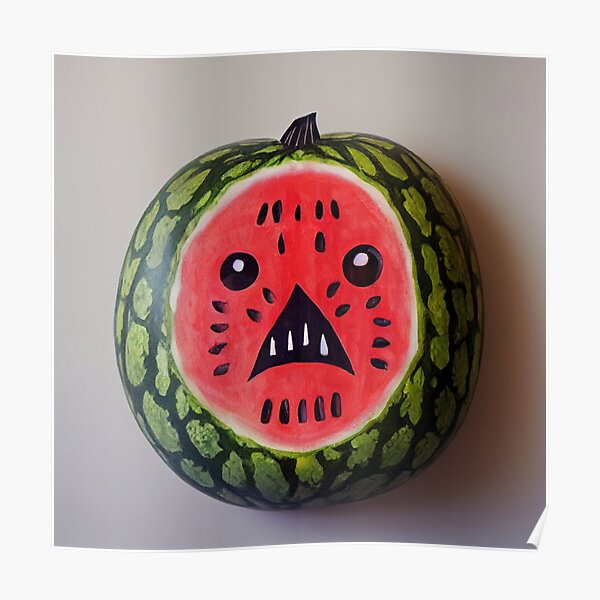 "W is for Watermelon - Scary ABC" Poster for Sale by ScaryABC | Redbubble