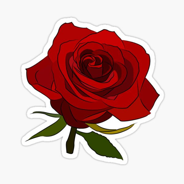 Rose Stickers | Redbubble