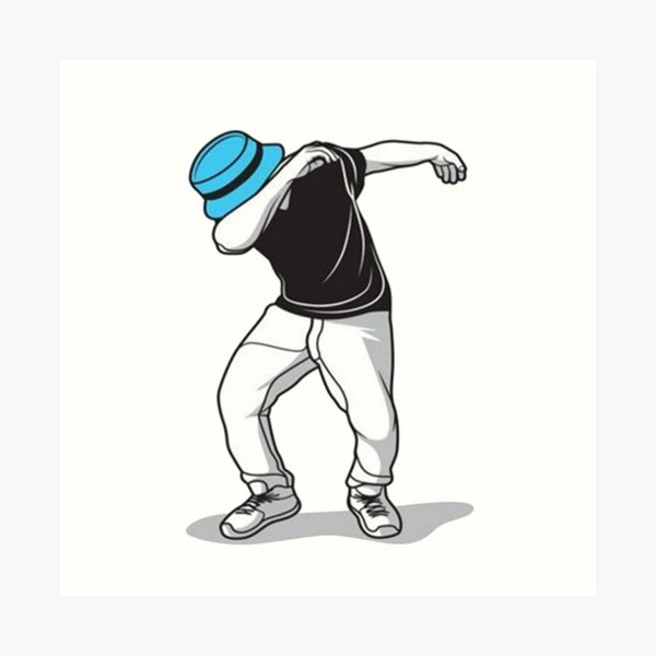 "Bucket hat dab" Art Print for Sale by Nairebis | Redbubble