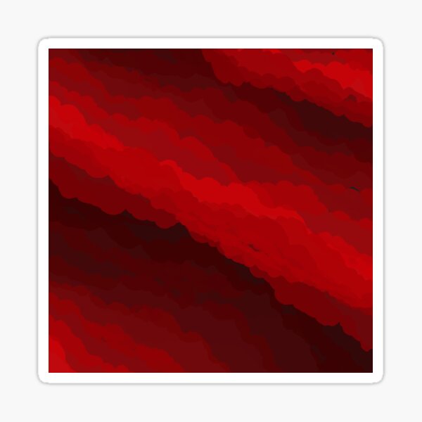 "Fluffy Red Clouds" Sticker for Sale by SolGalaxyDesign | Redbubble