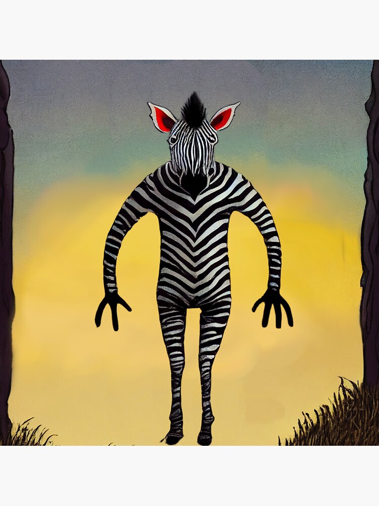 "Z is for Zebra - Scary ABC" Sticker for Sale by ScaryABC | Redbubble