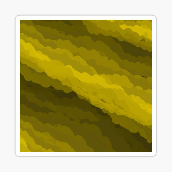 Fluffy Yellow Clouds Sticker For Sale By Solgalaxydesign Redbubble