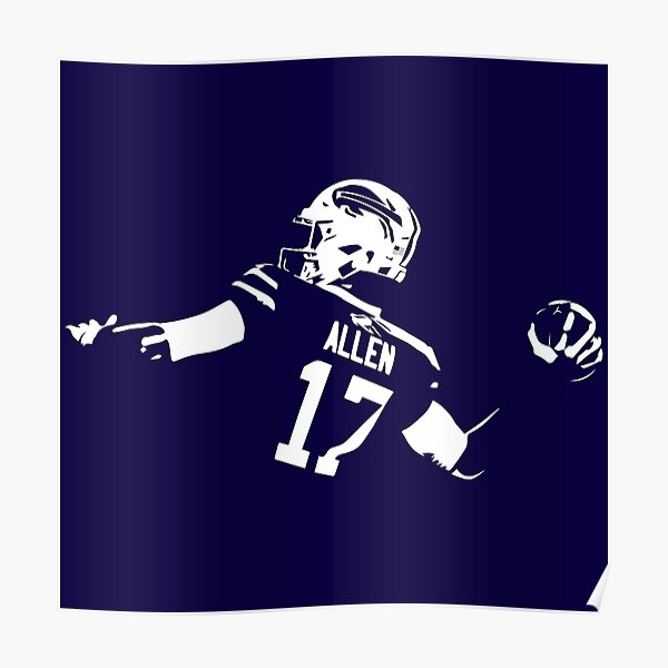 "Josh Allen football quarterback illustration " Poster for Sale by ...