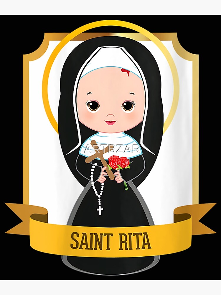 Póster «Oración de Santa Rita de Cascia para mujer Patrona católica ...
