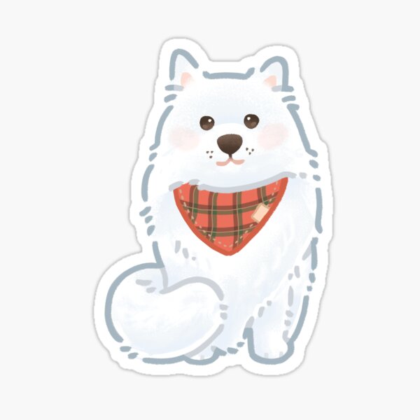 "japanese spitz" Sticker for Sale by eliasgrafix | Redbubble