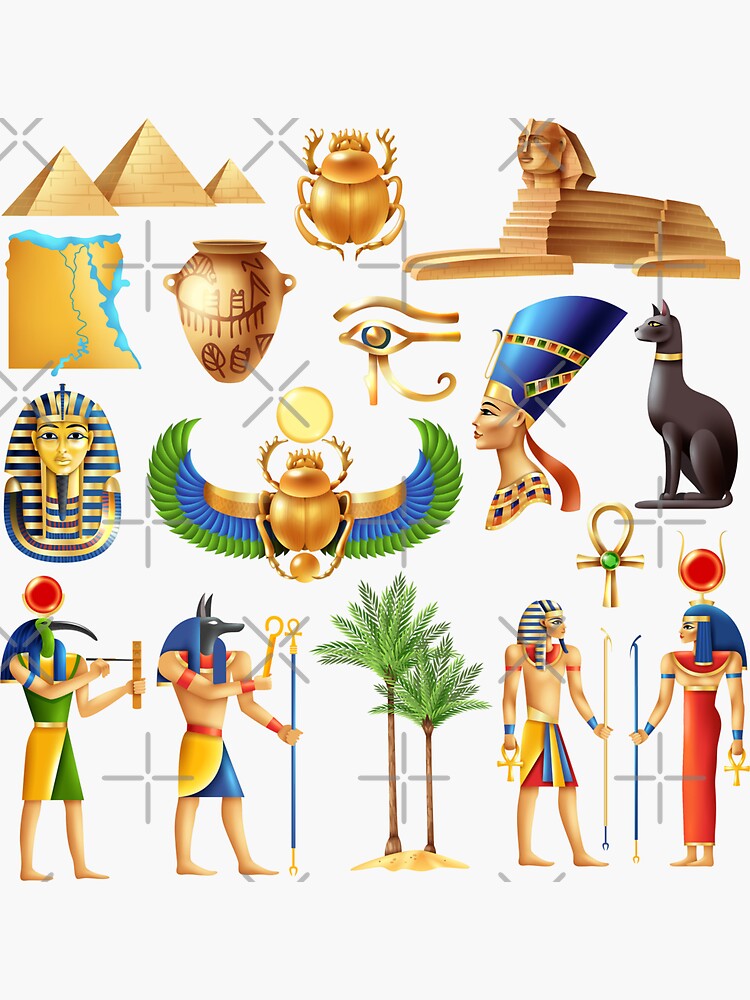 "Egypt pyramids" Sticker for Sale by ONECOILOGY | Redbubble