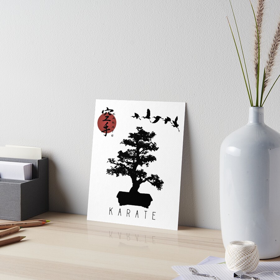 "Bonsai Tree Karate Calligraphy Kanji Design for a Karate Instructor ...