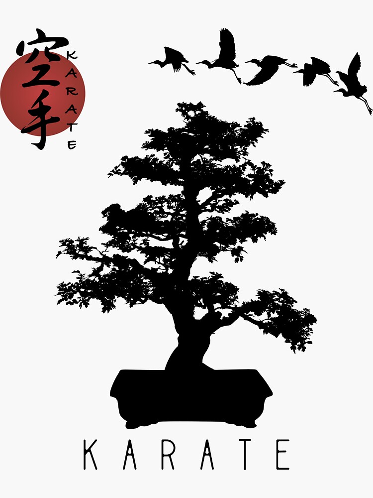 "Bonsai Tree Karate Calligraphy Kanji Design for a Karate Instructor ...