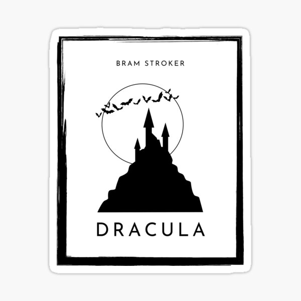 "Bram Stroker Dracula book cover" Sticker for Sale by Cleanthes | Redbubble