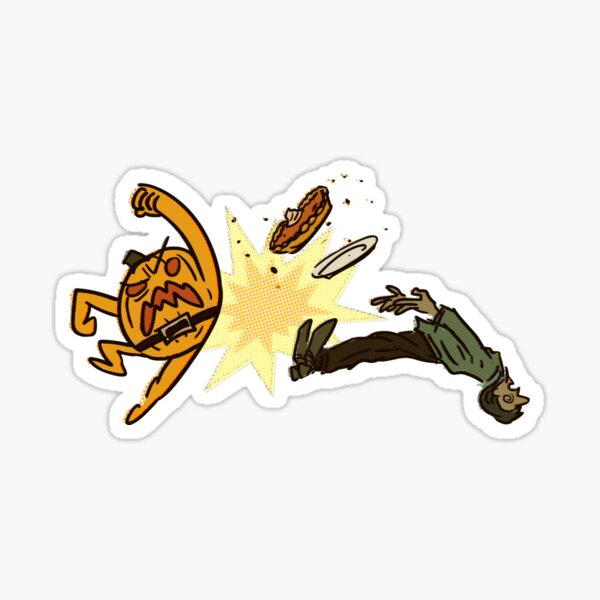 Pegatina «Pumpkin Punch - Jack o 'Man Swudge» de AvitalShtap | Redbubble