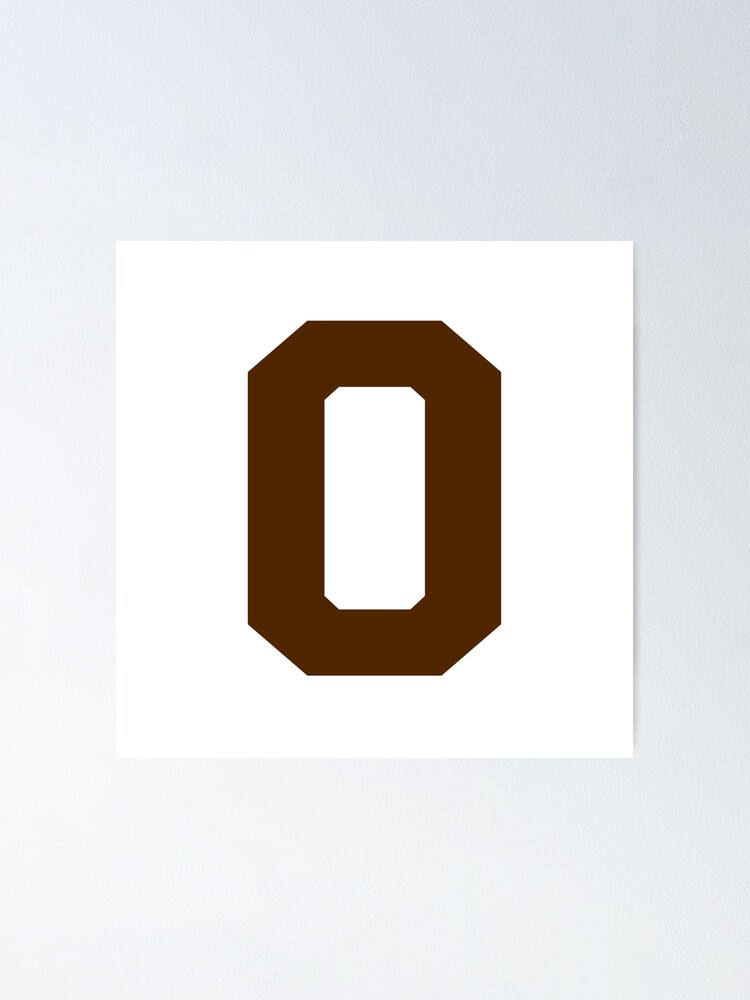 Póster «Número 0, Marrón cero, Deportes número 0» de TheCultStuff ...