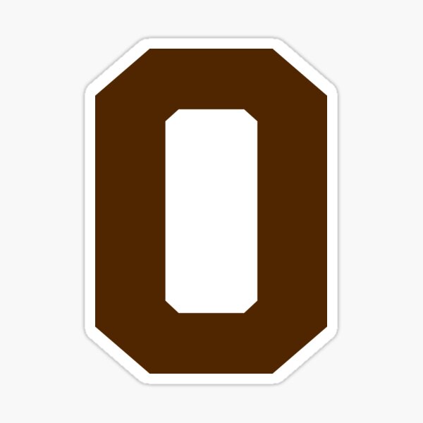 "Number 0, Brown zero, Sports number 0" Sticker for Sale by ...