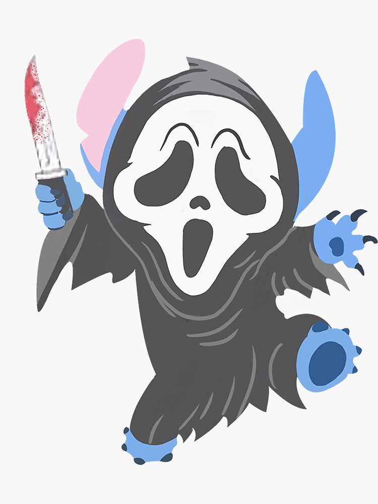 "Horror Stitch Ghostface" Sticker for Sale by JulieJohnson99 | Redbubble