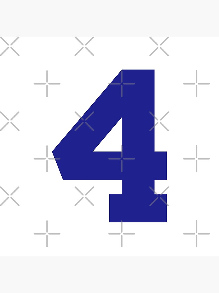 "Number 4, Blue four, Sports five" Poster for Sale by TheCultStuff ...