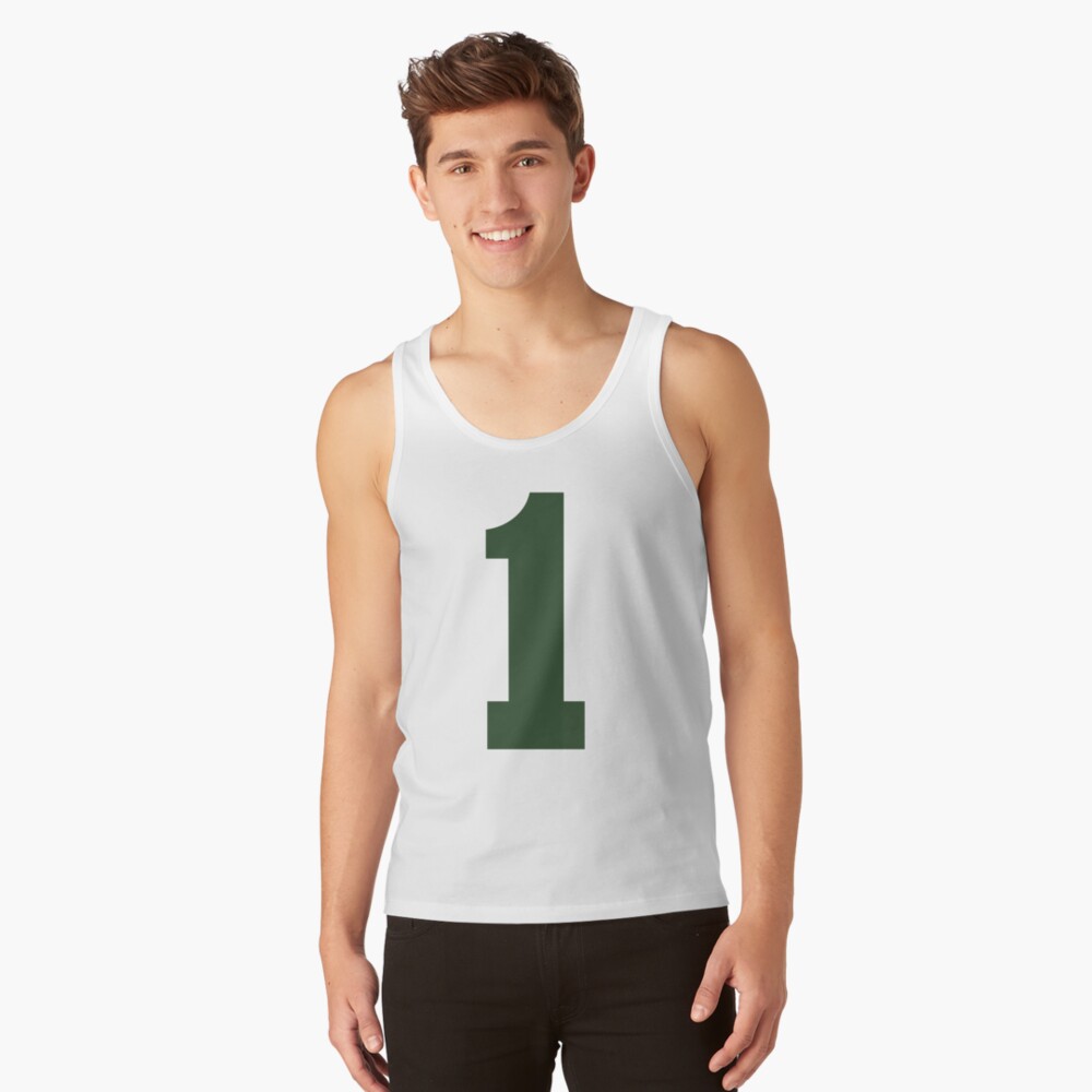 "Number 1, Dark green one, Sports number 1" Sticker for Sale by ...