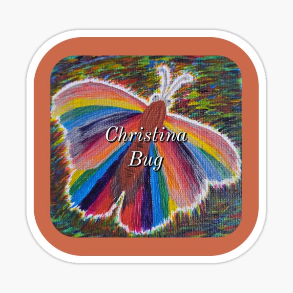 "Christina Bug Rainbow Moth - A Multicoloured Acrylic Painting for ...