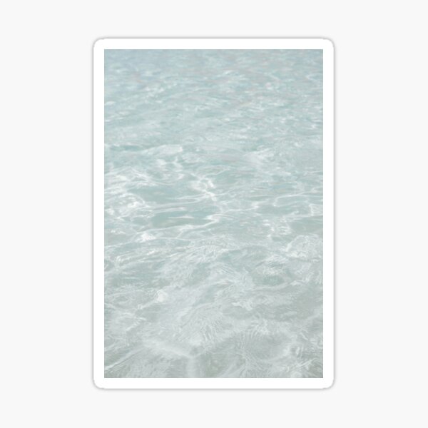 "Fully transparent aesthetic crystal clear water" Sticker for Sale by ...