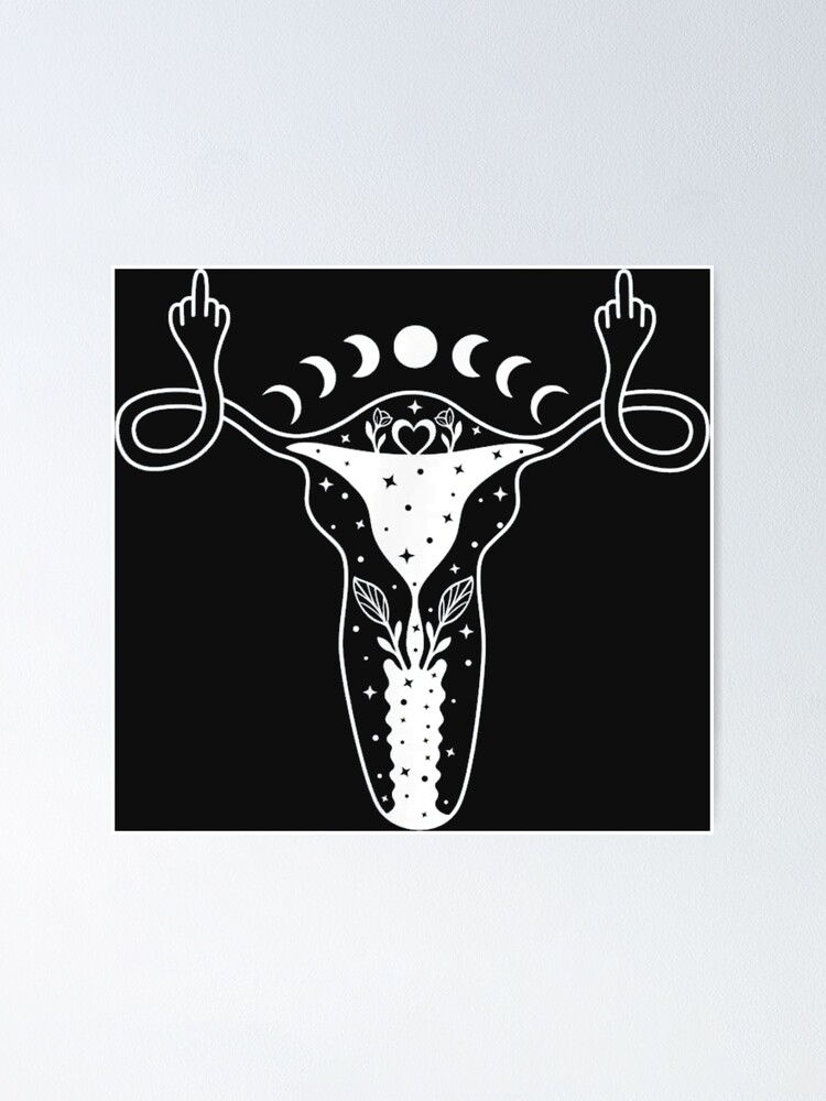 "Uterus Shows Middle Finger" Poster for Sale by chanyang333 | Redbubble