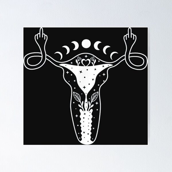 "Uterus Shows Middle Finger" Poster for Sale by chanyang333 | Redbubble