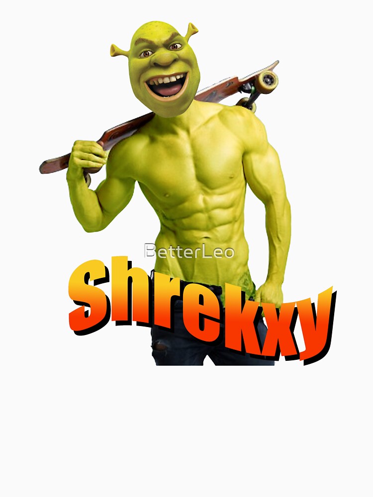 "Shrekxy Shrek Cursed Meme" T-shirt for Sale by BetterLeo | Redbubble ...