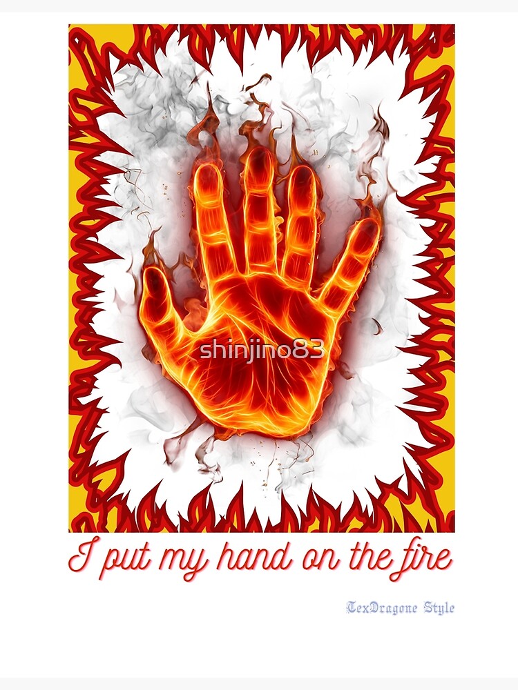 "Fire hands 3d" Poster for Sale by shinjino83 | Redbubble