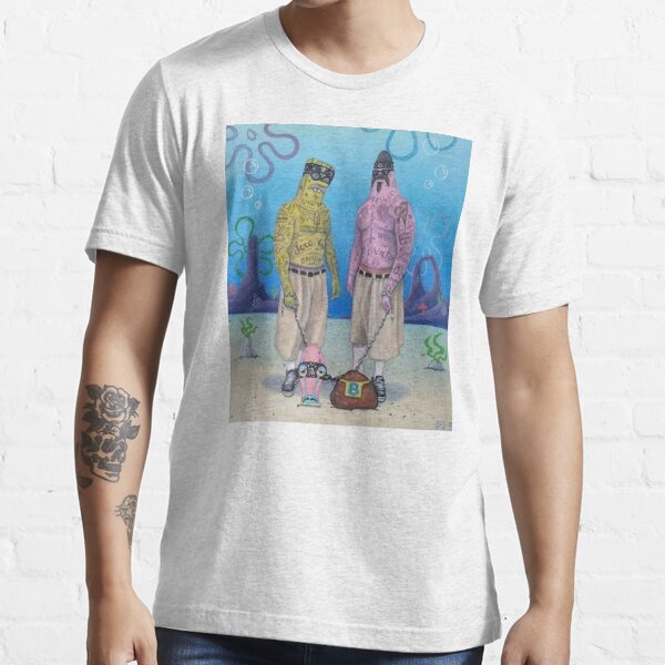 "Spongebob and Patrick Gangsters Cursed Meme" T-shirt for Sale by BetterLeo | Redbubble ...