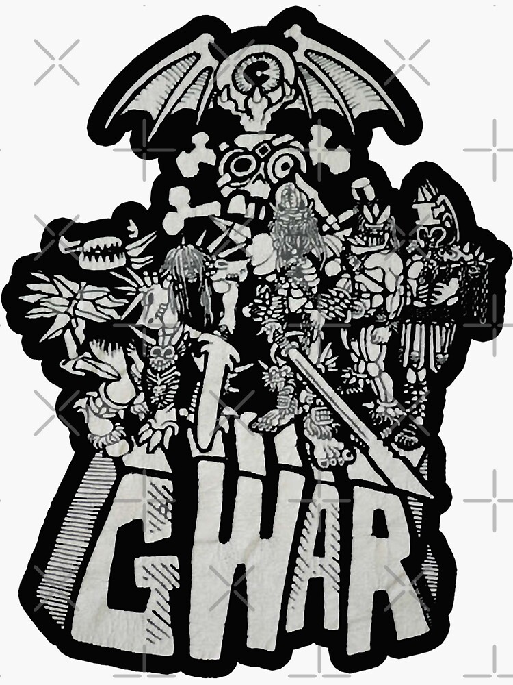 "The Five Reasons Tourists Love Gwar Band" Sticker for Sale by ...