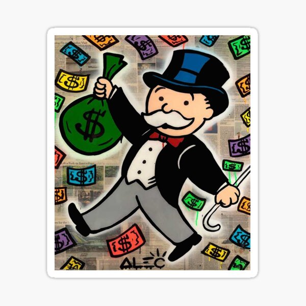 "monopoly man - Mr Monopoly" Sticker for Sale by Prestiges | Redbubble