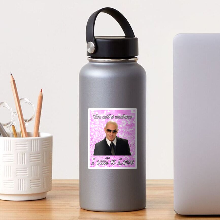 "Mr Worldwide Pitbull Cursed Meme" Sticker for Sale by BetterLeo ...