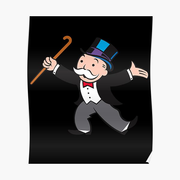 "monopoly man - Mr Monopoly" Poster for Sale by Prestiges | Redbubble