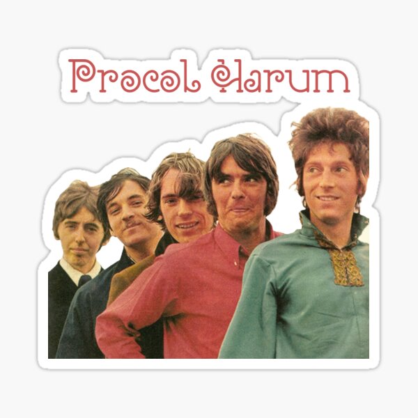 "PROCOL HARUM BAND" Sticker for Sale by agfaalui | Redbubble