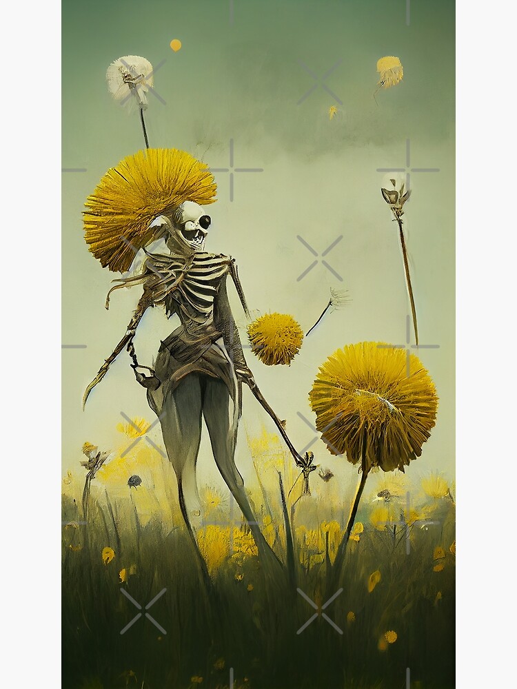 "Skeleton woman and flowers" Poster for Sale by ladarkepoque | Redbubble