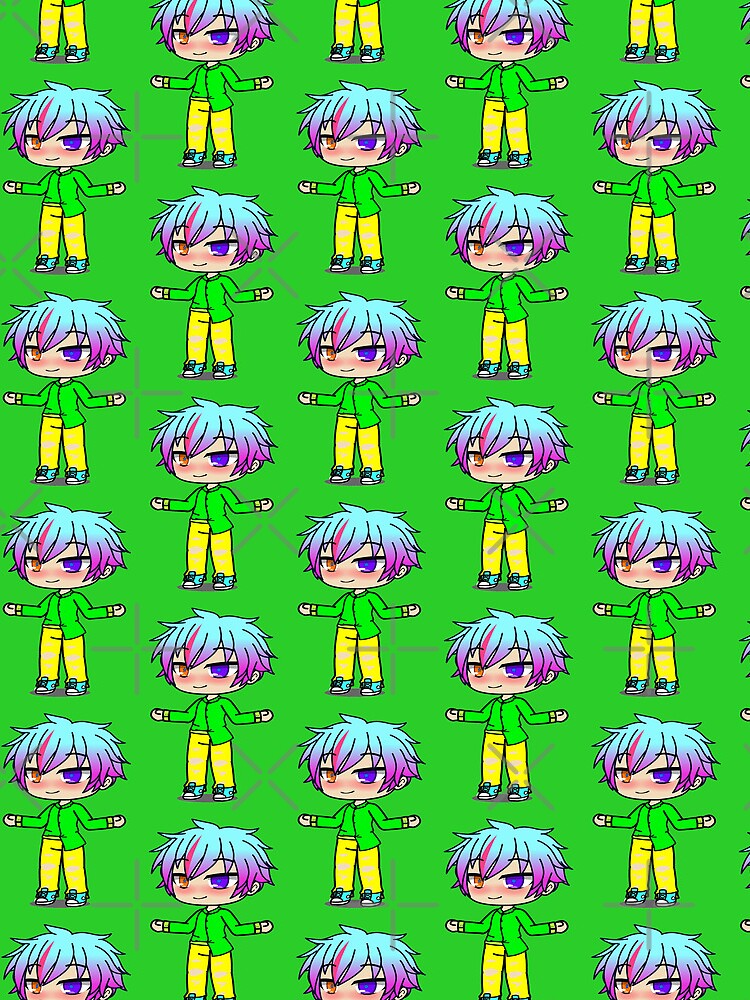 "Gacha club guy. Stylish boy with red and blue colored eyes. Boy with a ...