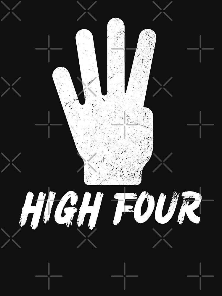 "High Four, Funny Finger Amputee Gift (Dark Amputee Humor)" T-shirt for ...