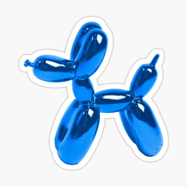 "Blue Preppy Balloon Dog" Sticker for Sale by brookiecookie37 | Redbubble