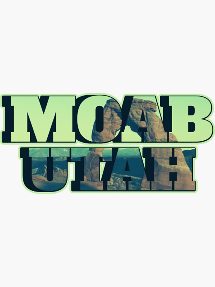 "Vintage Moab Utah National Park Art" Sticker for Sale by ...