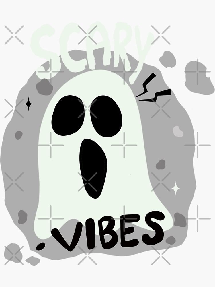 "Scary vibes" Sticker for Sale by Alpacala | Redbubble