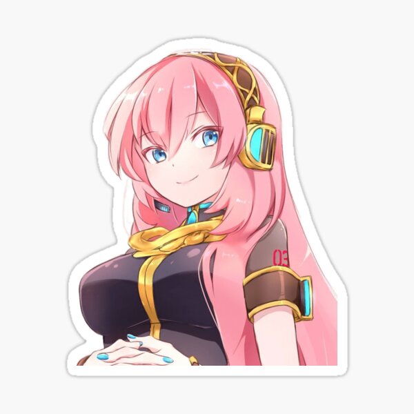 "Megurine Luka Sticker Sticker, Gift For Girlfriend Sticker Sticker ...