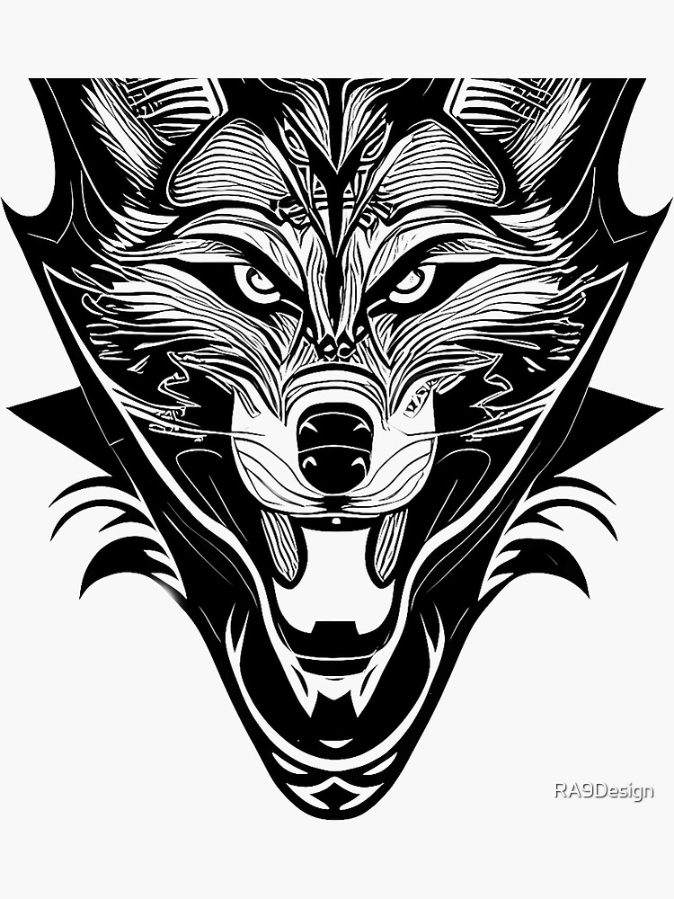 "VARGR | Wolf Collection" Sticker for Sale by RA9Design | Redbubble