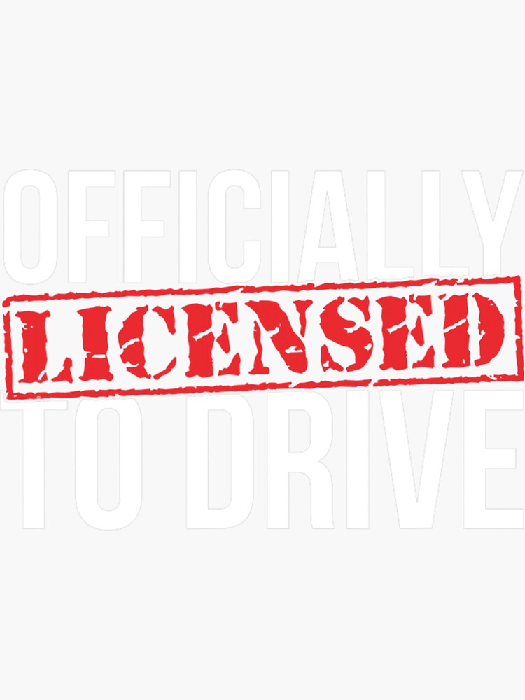 "Driving License gift passed driving test driver's license" Sticker for ...
