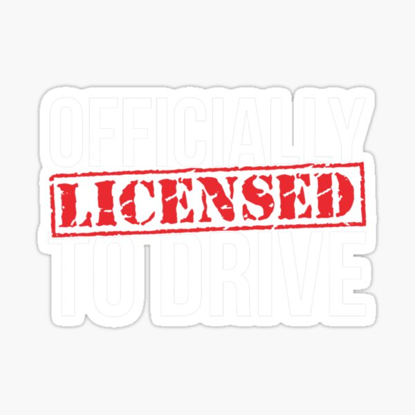 "Driving License gift passed driving test driver's license" Sticker for ...